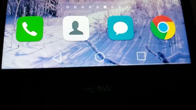 Huawei P9 lite - Flickering ruler at the bottom of the screen